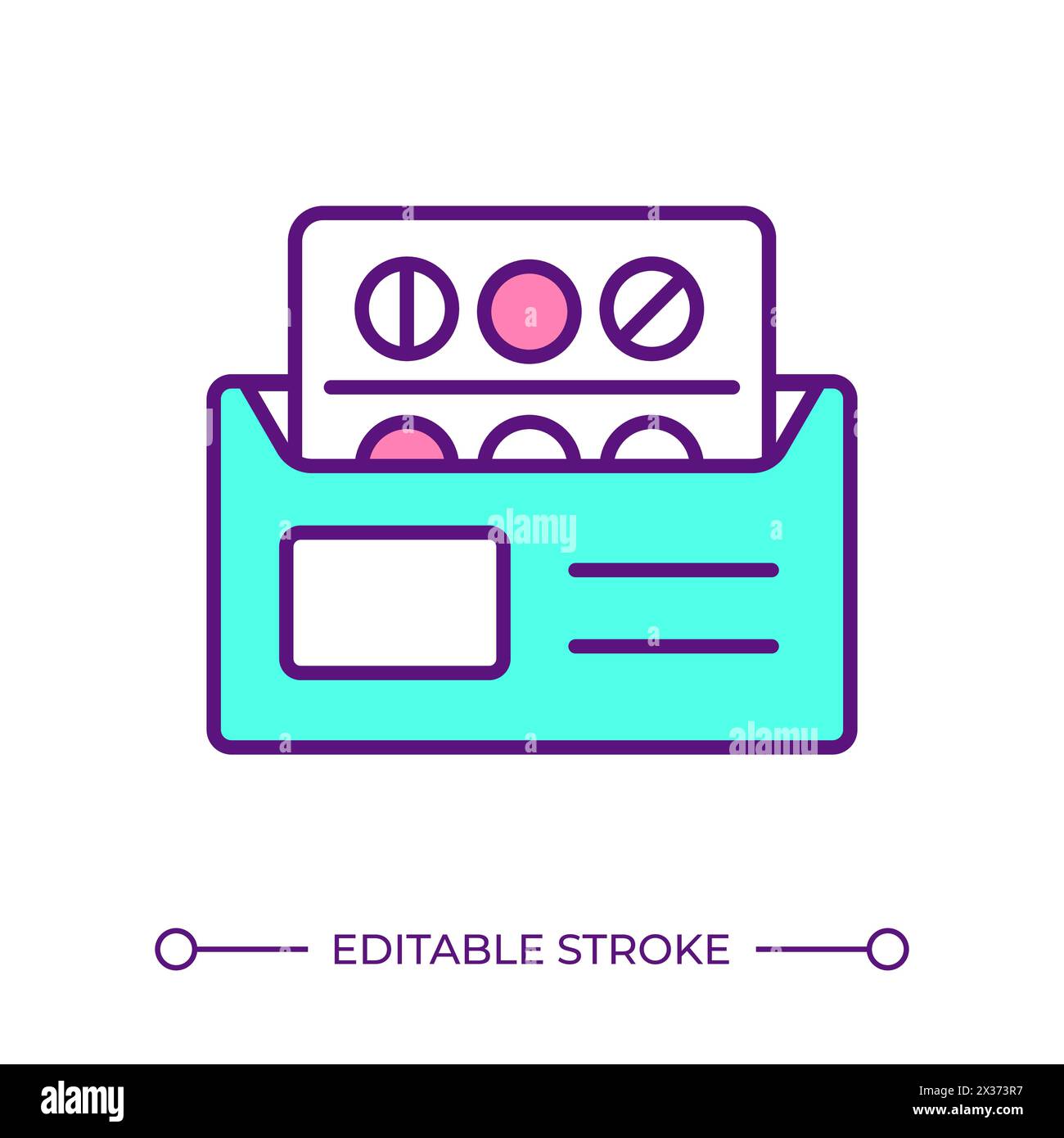 Medication container RGB color icon Stock Vector Image & Art - Alamy