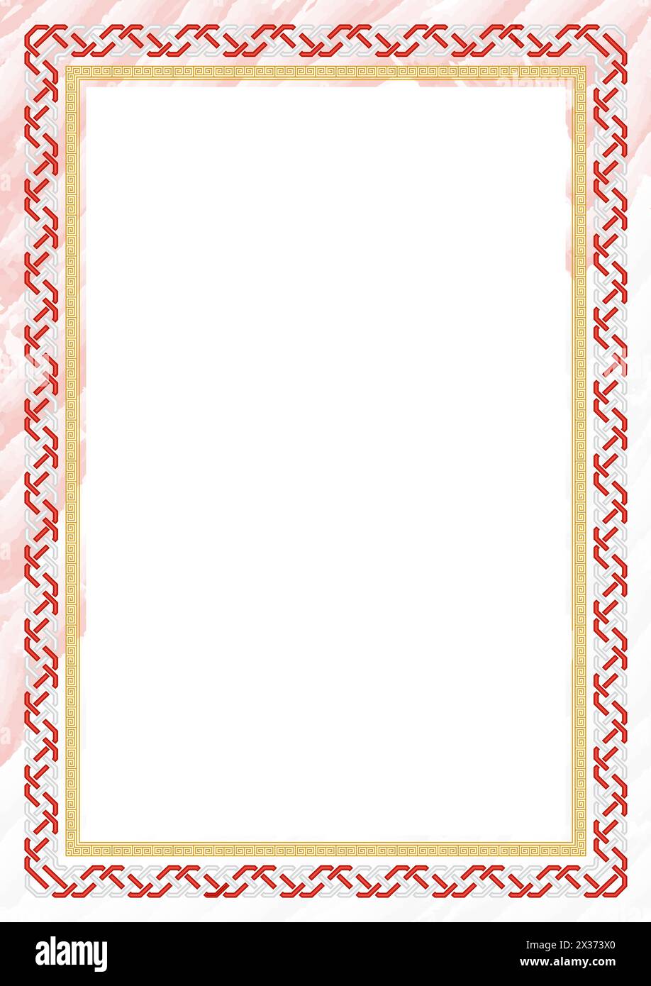 Vertical frame and border with colors of Switzerland flag, template ...
