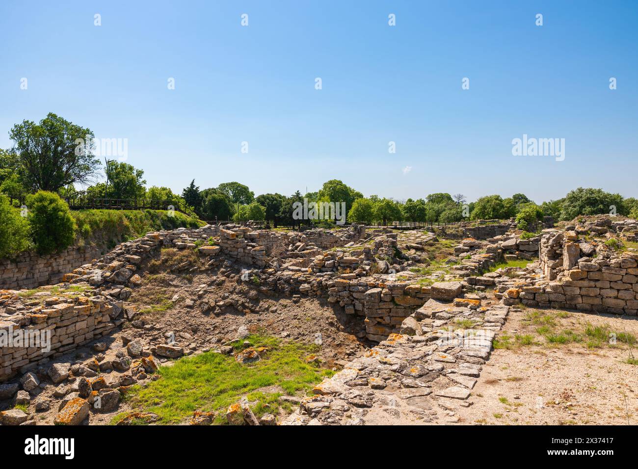 Troy ancient city in Canakkale Turkiye. Ancient cities of Anatolia ...