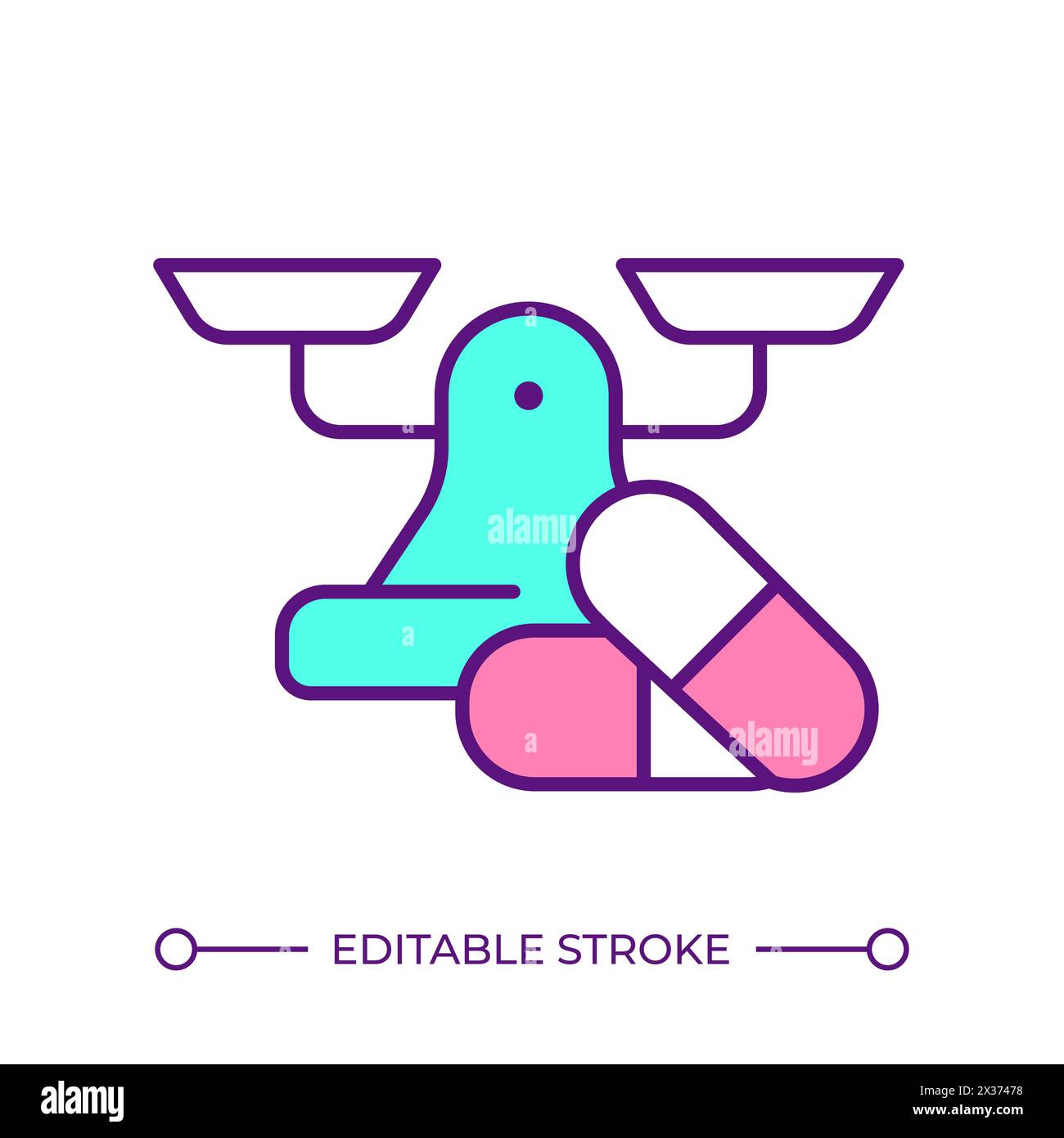 Medicine dosage RGB color icon Stock Vector Image & Art - Alamy