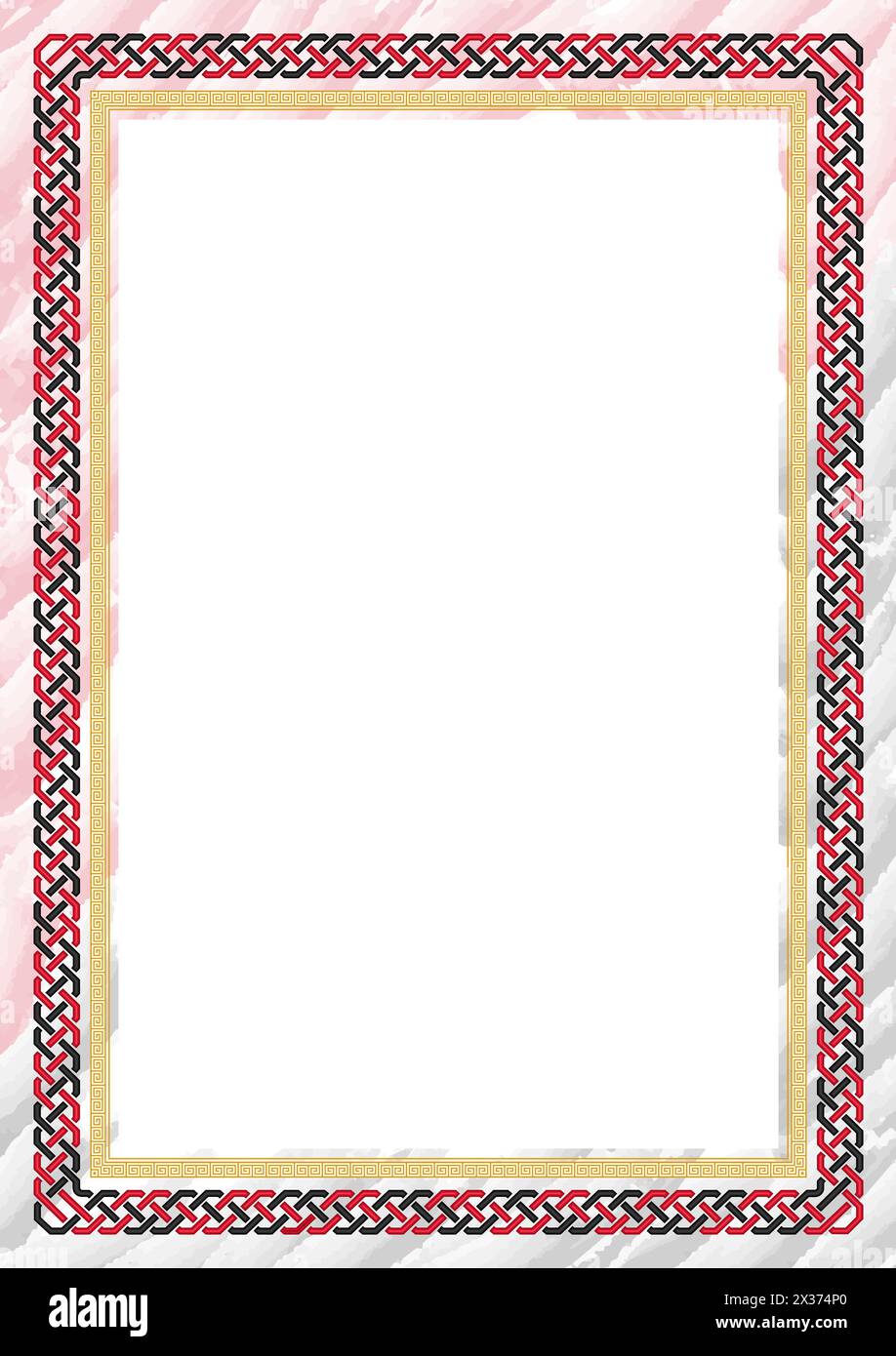 Vertical frame and border with colors of Papua New Guinea flag ...