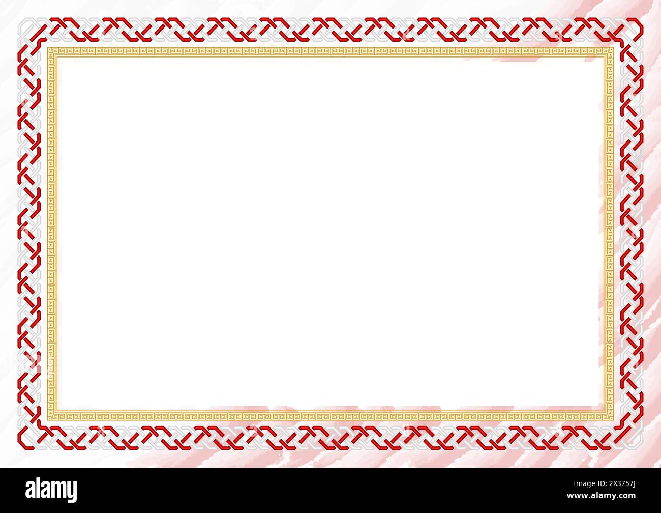 Horizontal frame and border with colors of Tonga flag, template ...