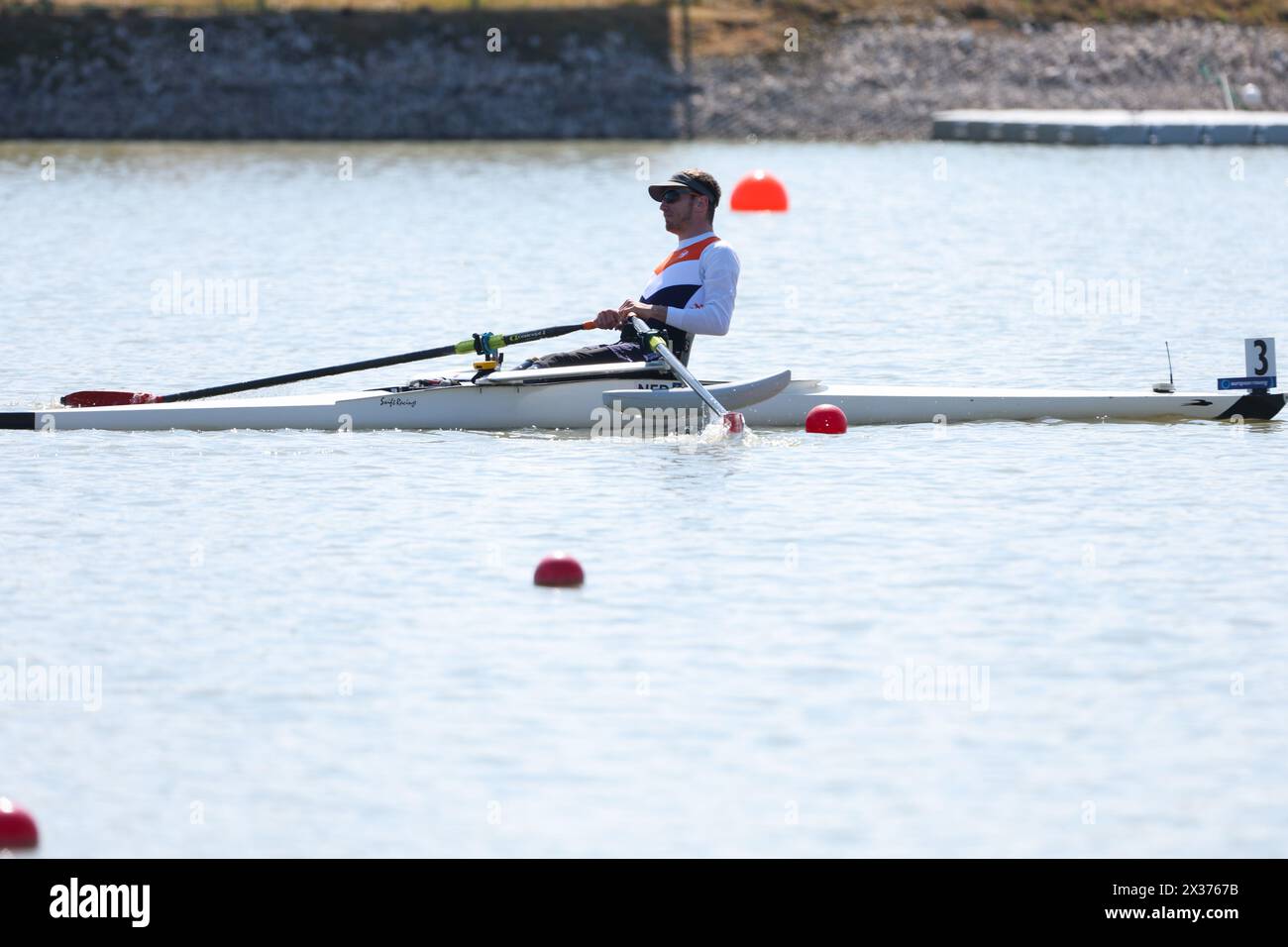 SZEGED, HUNGARY - APRIL 24: David Zeelenberg of the Netherlands compete ...