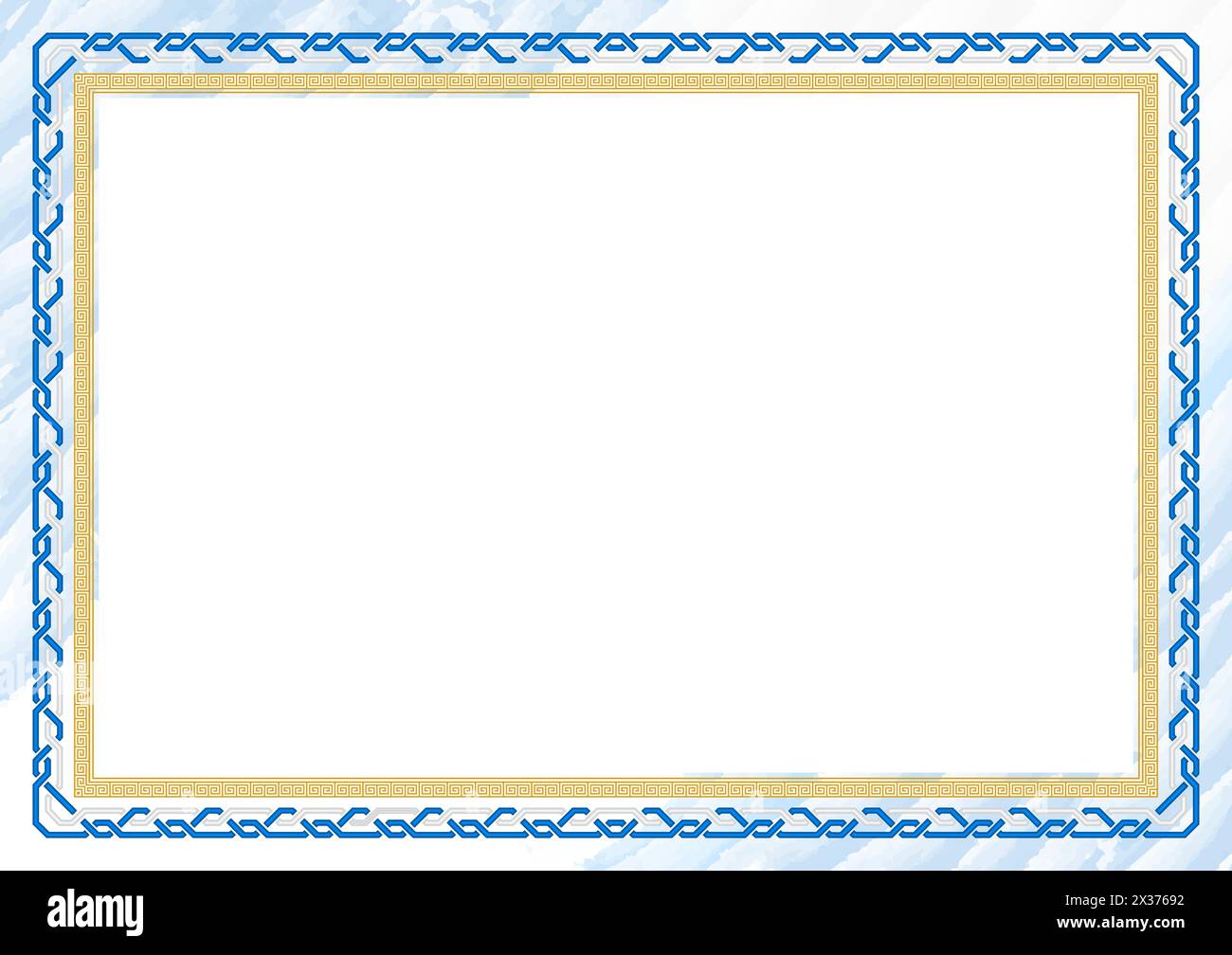 Horizontal frame and border with colors of Honduras flag, template ...