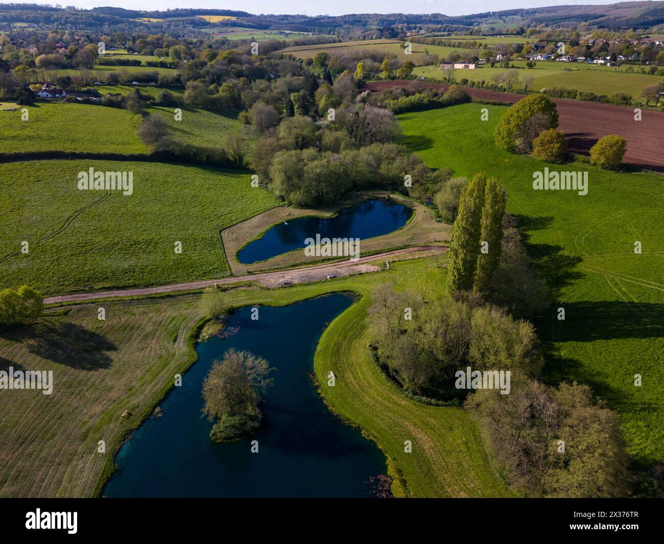 Courth Farm Lake, Forest of Dean, Gloucestershire. UK Stock Photo - Alamy