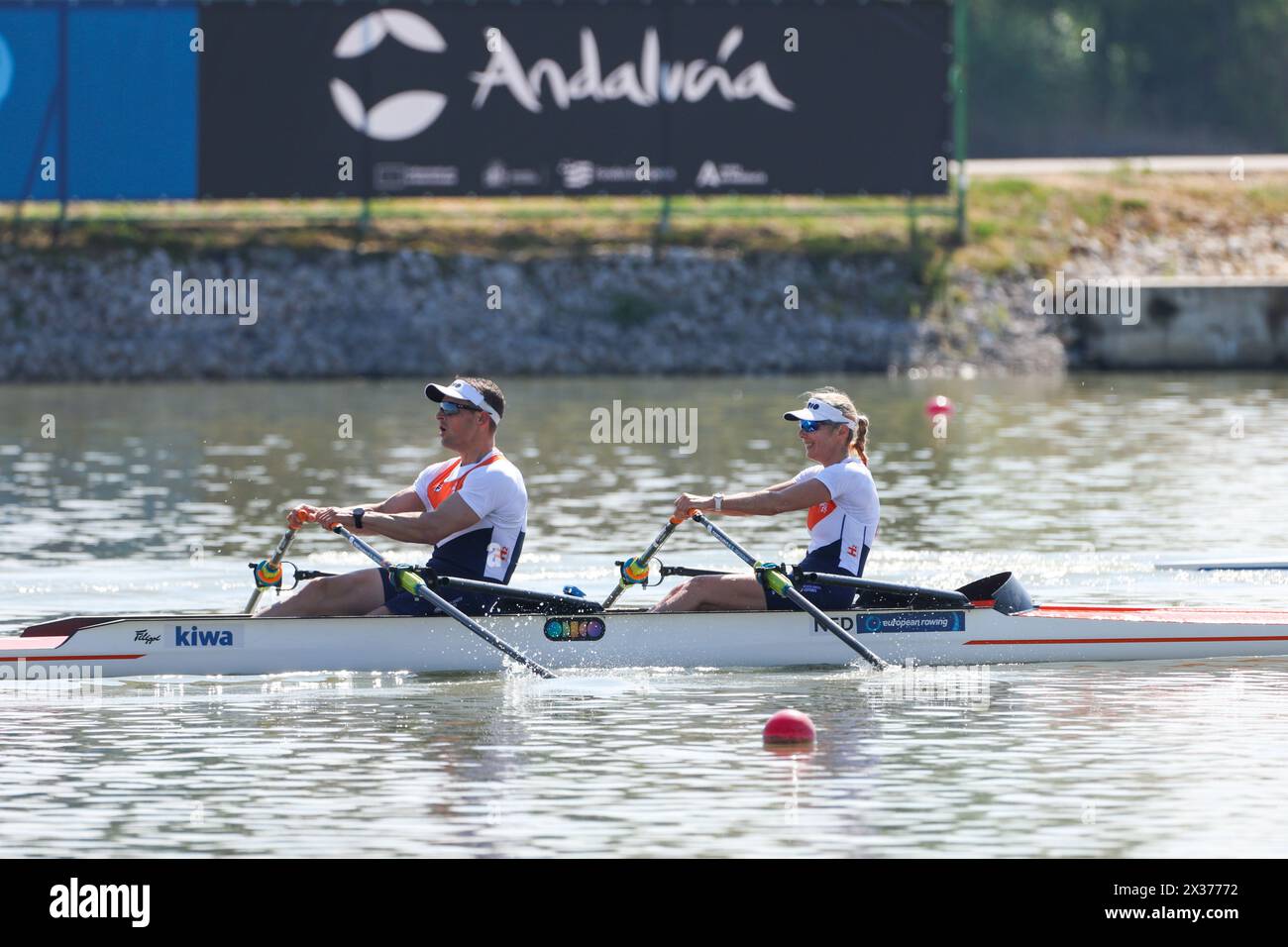SZEGED, HUNGARY - APRIL 24: Esther van der Loos of the Netherlands and ...