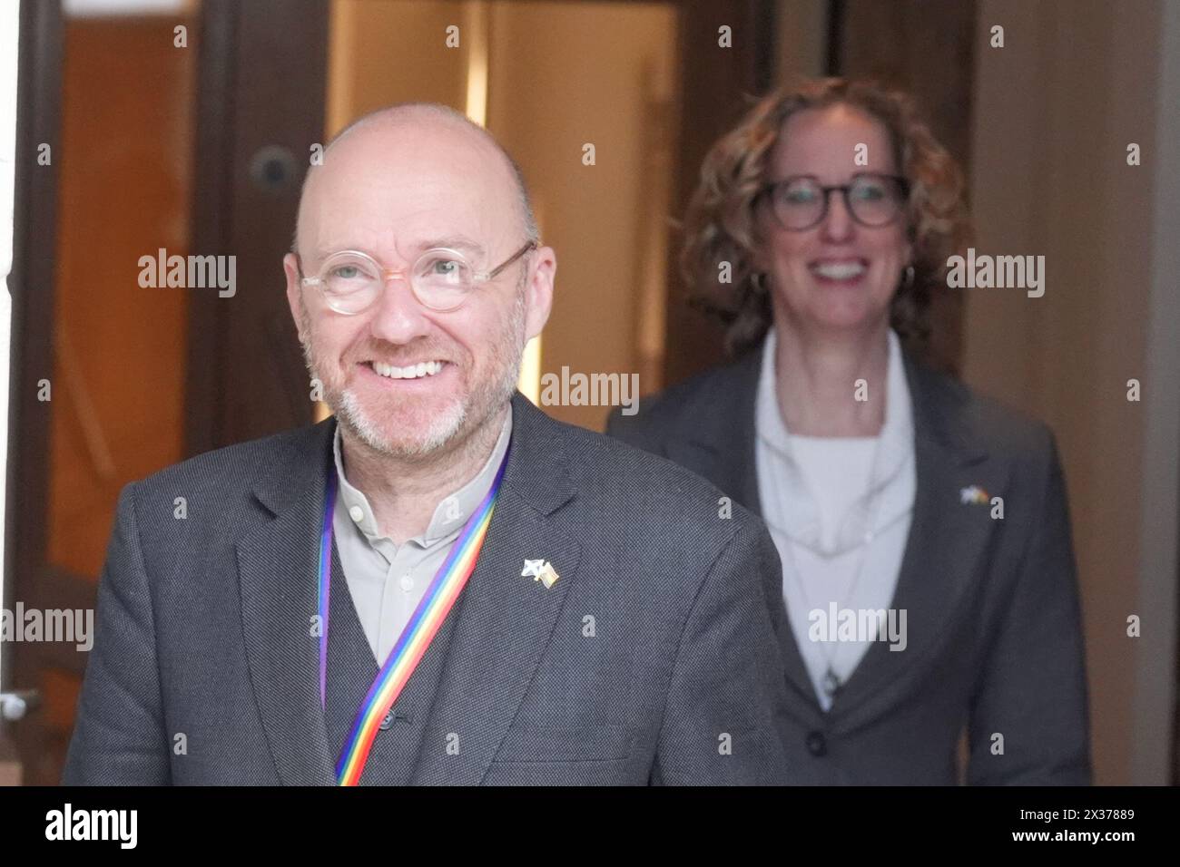 Scottish Green party co-leaders Lorna Slater and Patrick Harvie at ...