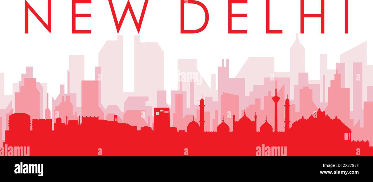 Silhouette skyline delhi Stock Vector Images - Alamy