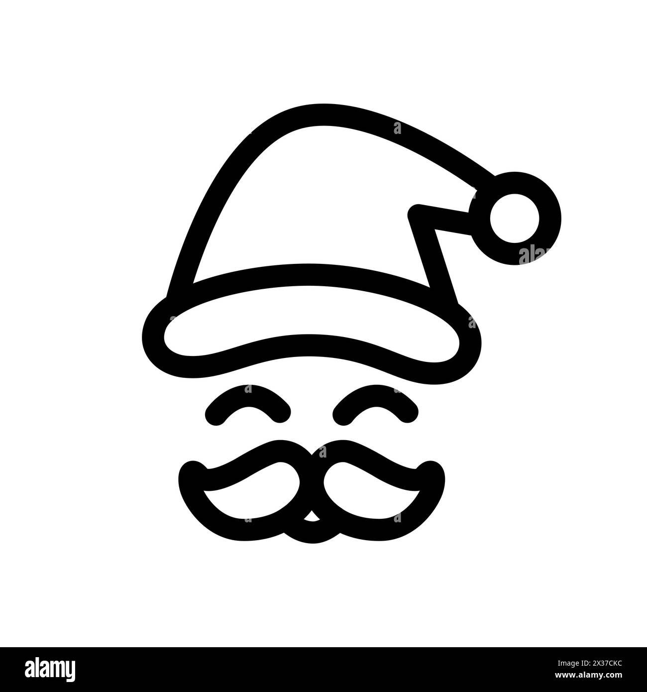 Merry christmas on face mask Black and White Stock Photos & Images - Alamy