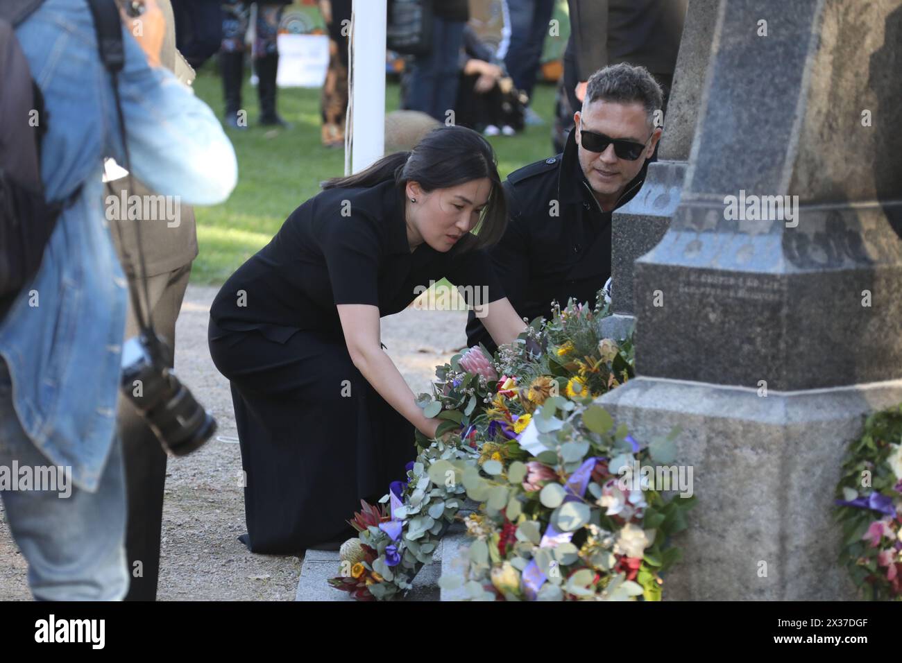 Sydney, Australia. 25th April 2024. The Coloured Digger event and Anzac ...