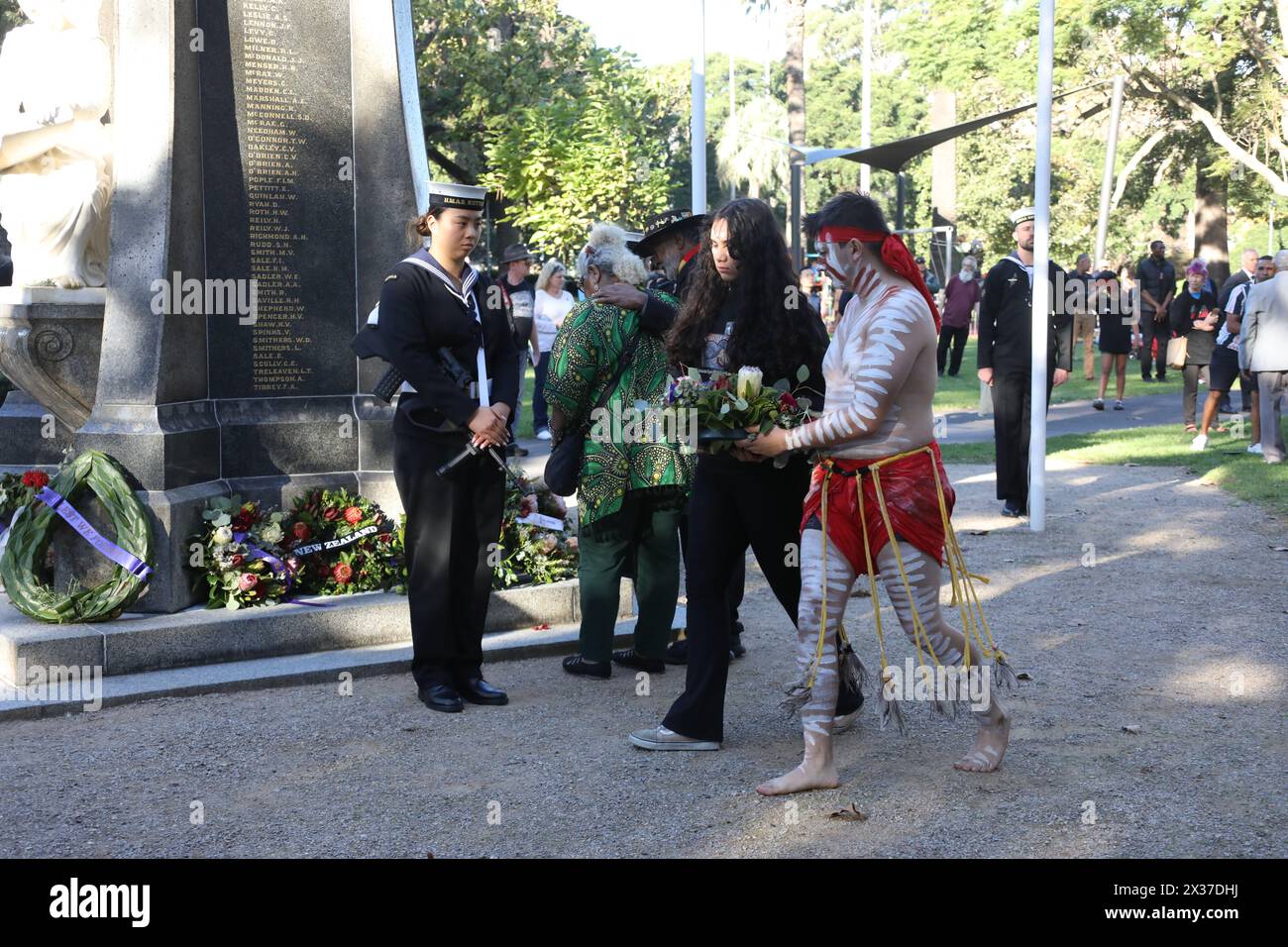 Sydney, Australia. 25th April 2024. The Coloured Digger event and Anzac ...