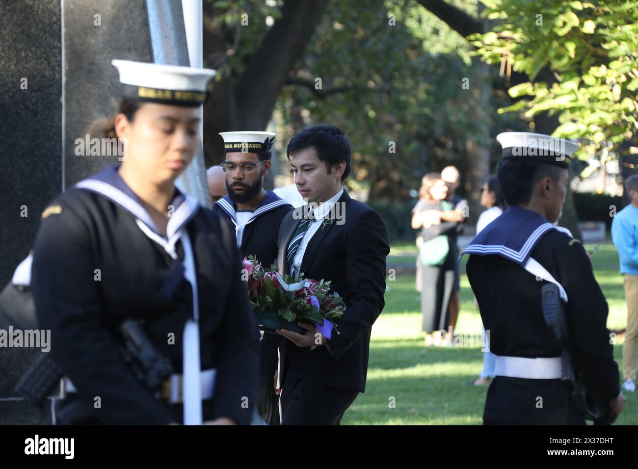Sydney, Australia. 25th April 2024. The Coloured Digger event and Anzac ...