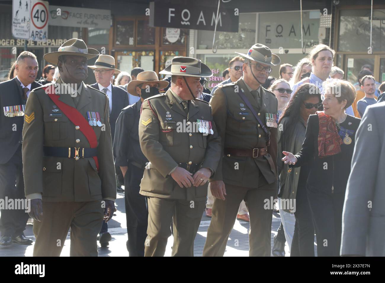 Sydney, Australia. 25th April 2024. The Coloured Digger event and Anzac ...