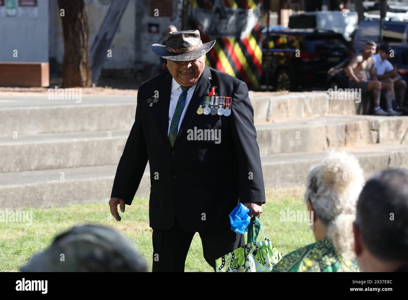Sydney, Australia. 25th April 2024. The Coloured Digger event and Anzac ...