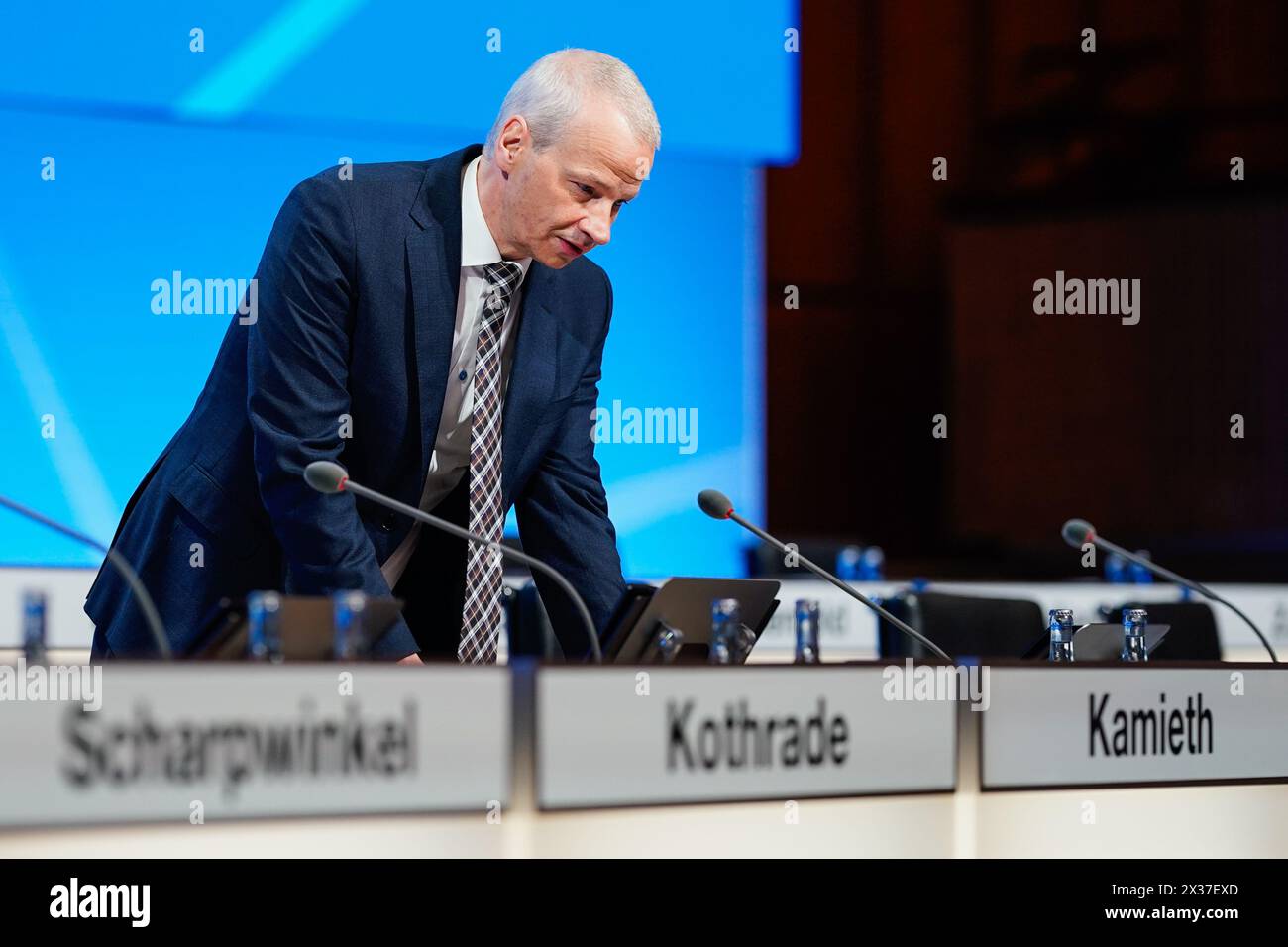 Mannheim, Germany. 25th Apr, 2024. Markus Kamieth, future Chairman of ...