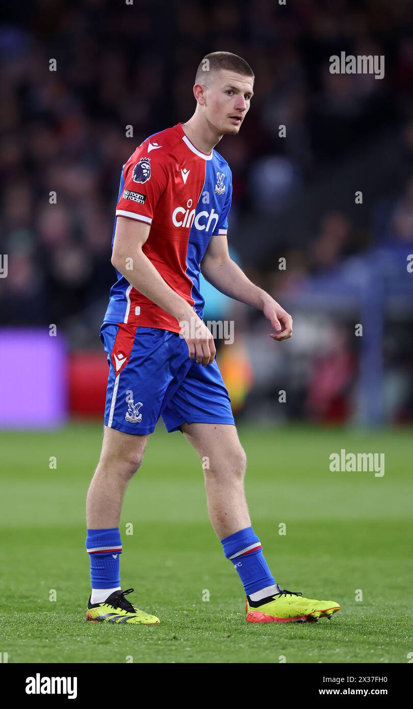 London, UK. 24th Apr, 2024. Adam Wharton of Crystal Palace during the Premier League match at ...