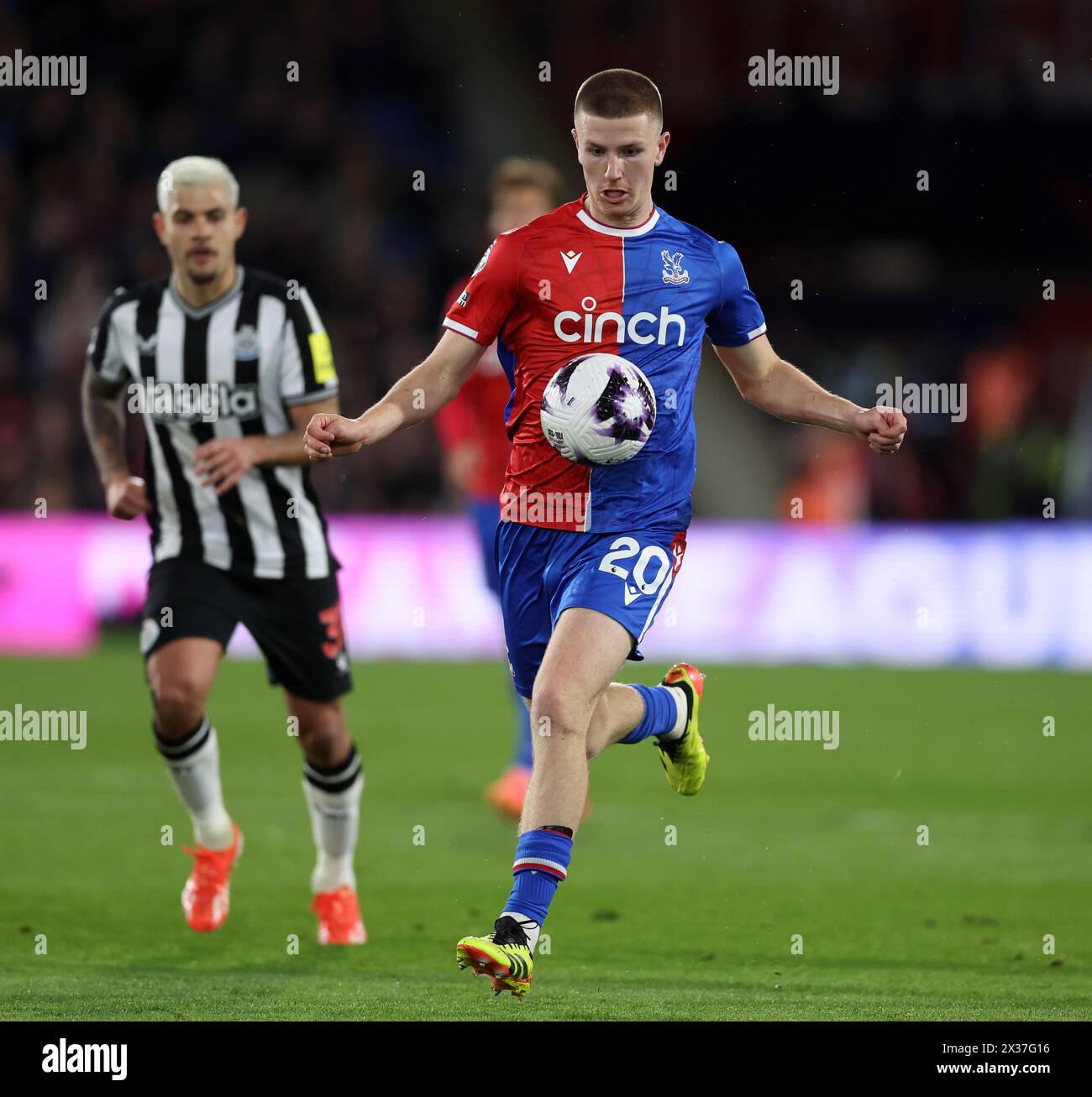London, UK. 24th Apr, 2024. Adam Wharton of Crystal Palace during the Premier League match at ...