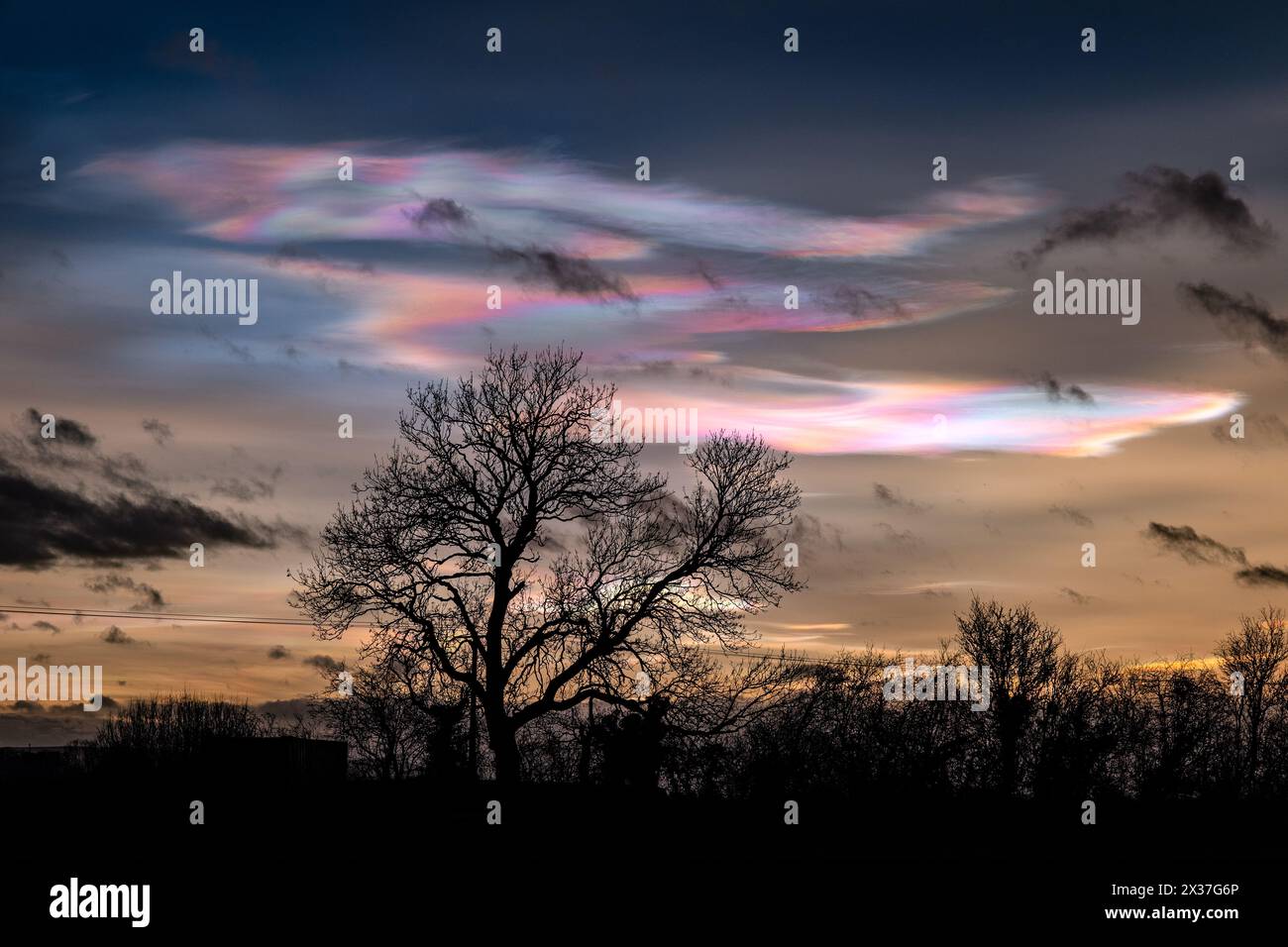 Nacreous clouds hi-res stock photography and images - Alamy