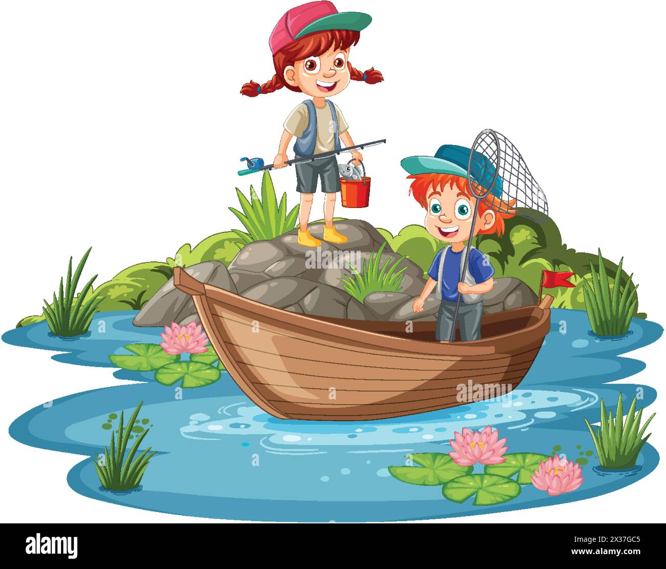 Boat of plants Cut Out Stock Images & Pictures - Alamy