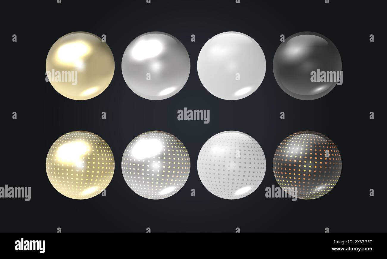 Gold spheres Stock Vector Images - Alamy