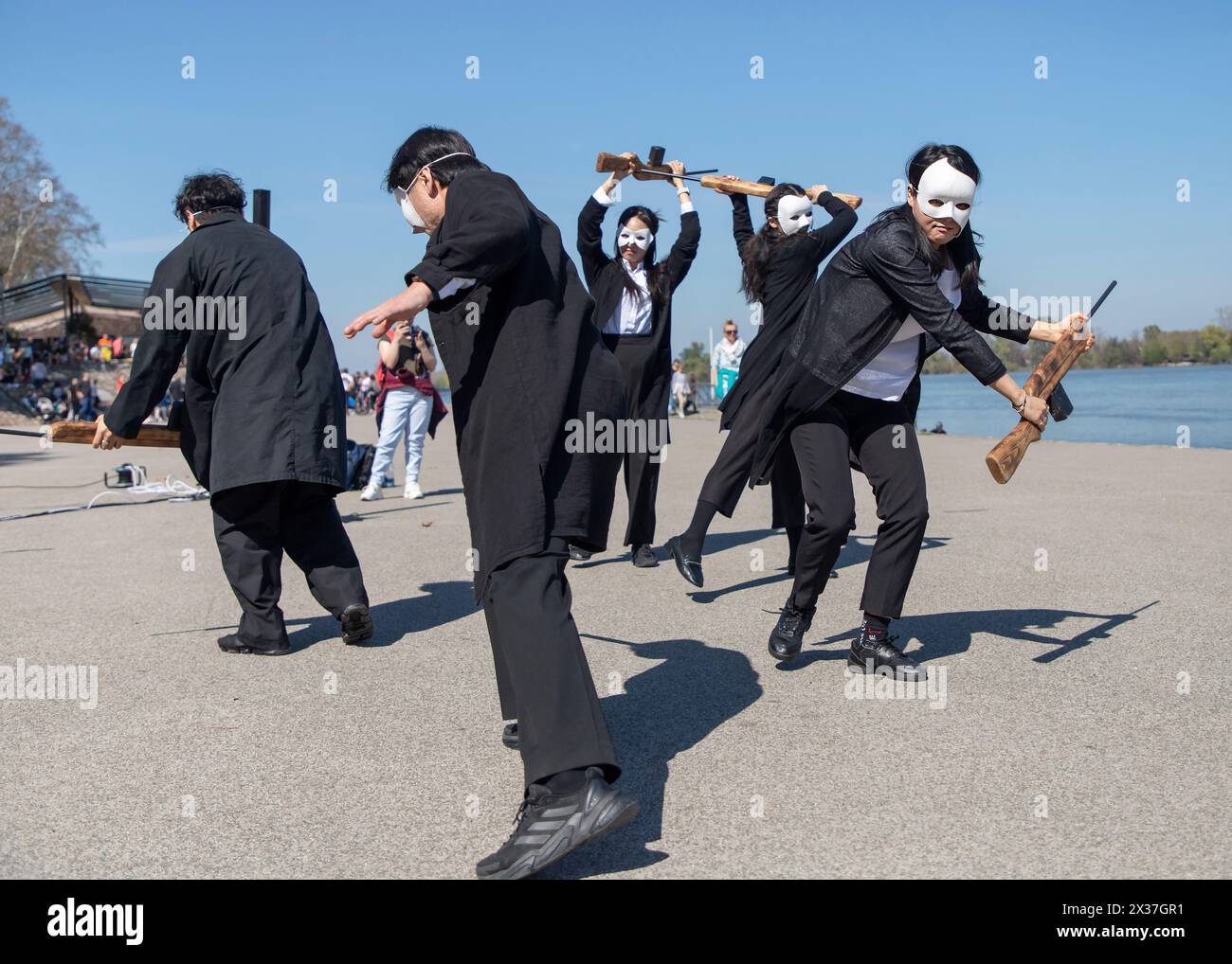 Zemun, Serbia, March 23, 2024: A performance of South Korean troupe ...