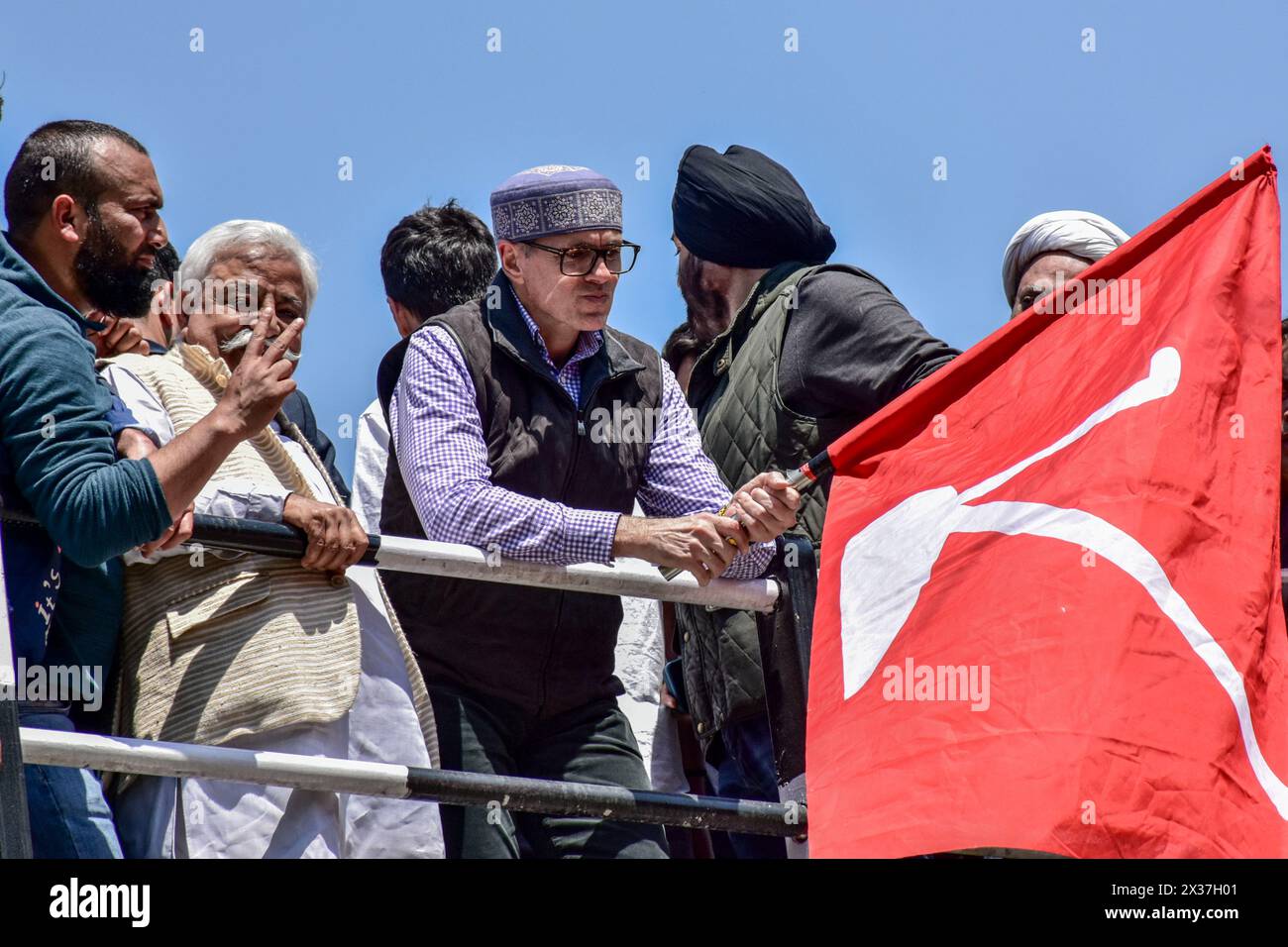Srinagar, India. 25th Apr, 2024. Former Chief Minister and Chairperson ...