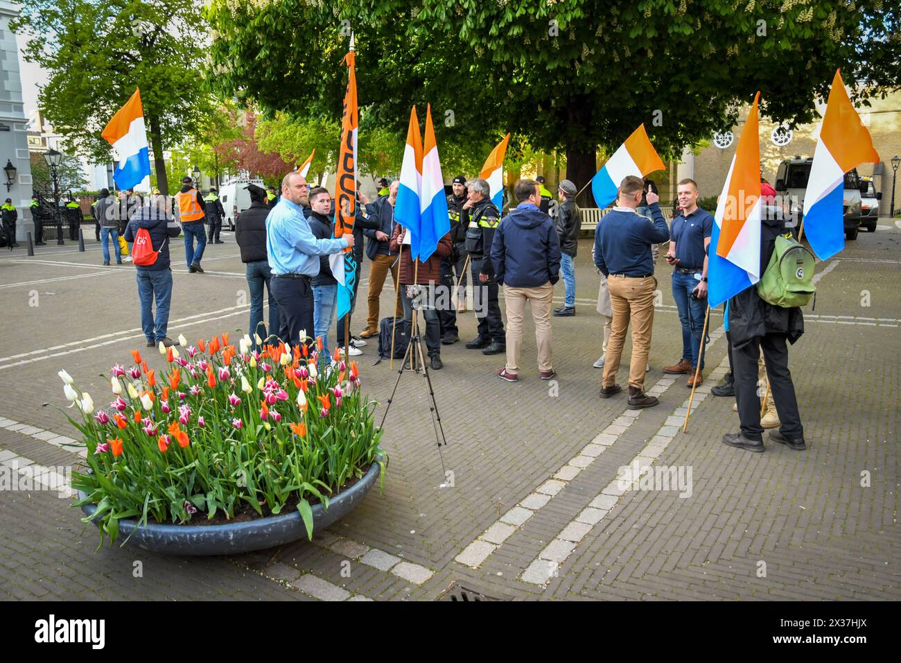 04-24-2024.The Hague,The Netherlands.Dutch Belgian conservative right ...