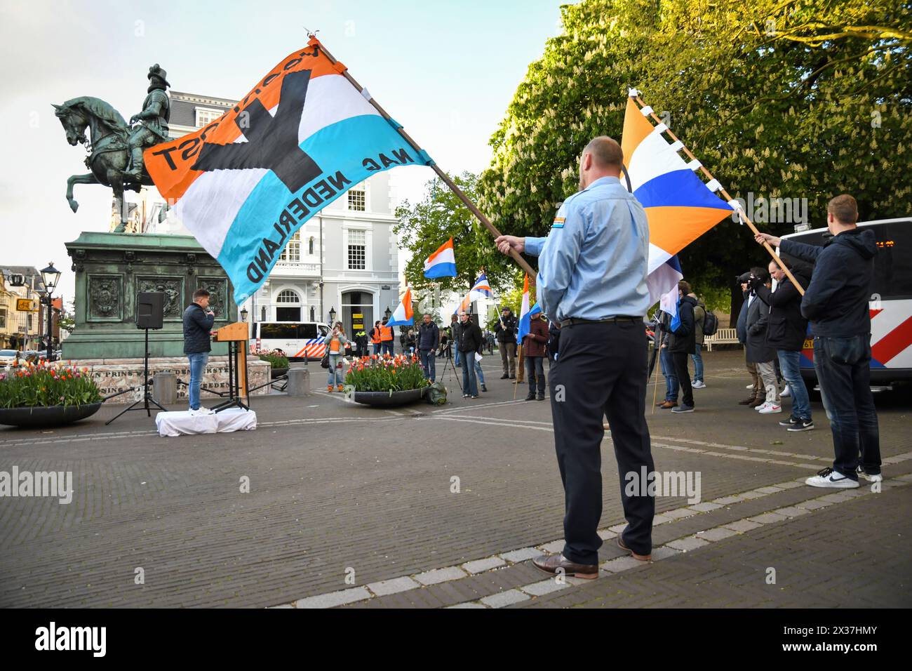 04-24-2024.The Hague,The Netherlands.Dutch Belgian conservative right ...