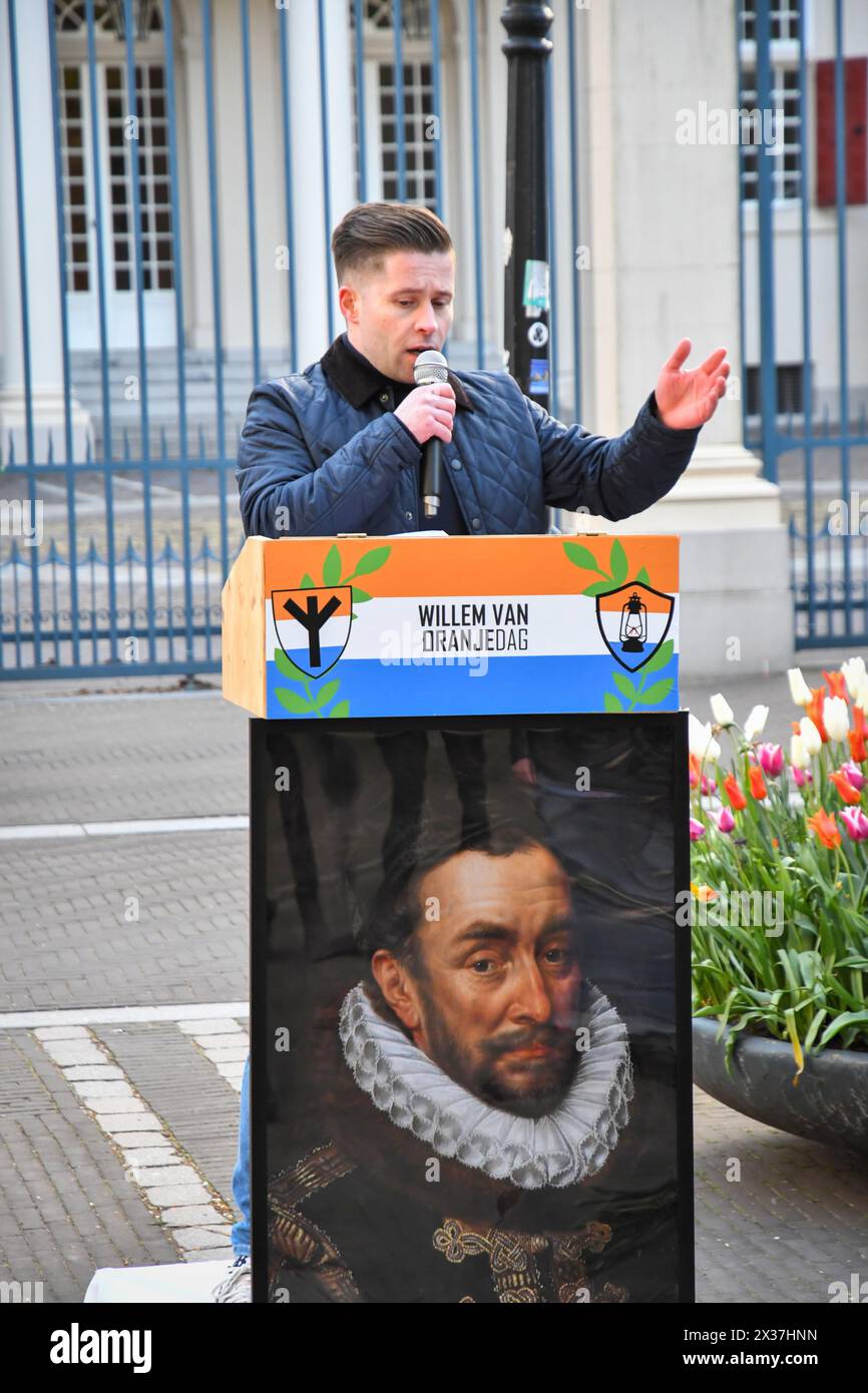 04-24-2024.The Hague,The Netherlands.Dutch Belgian conservative right ...