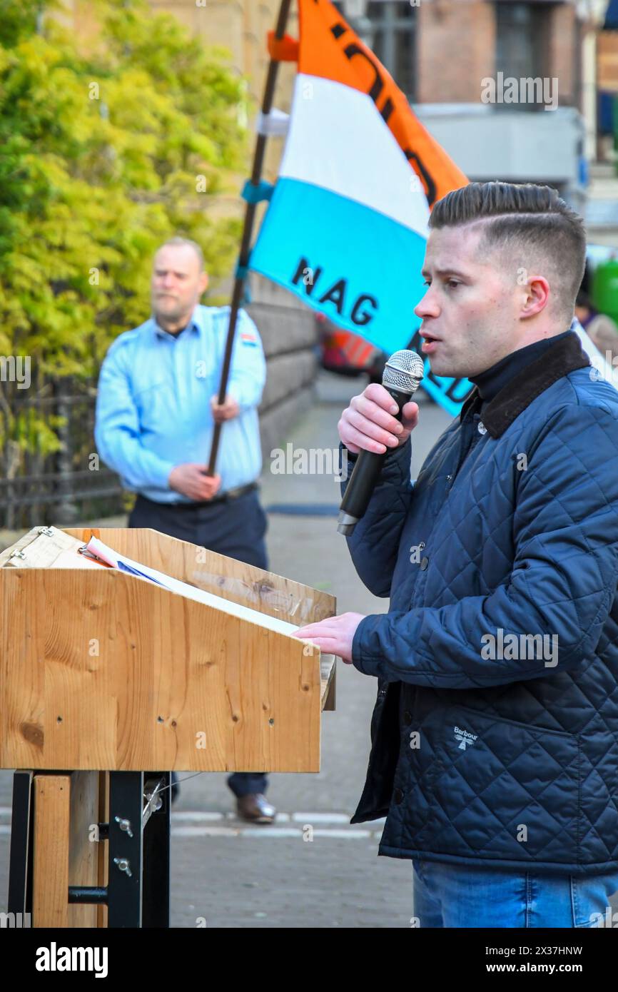 04-24-2024.The Hague,The Netherlands.Dutch Belgian conservative right ...