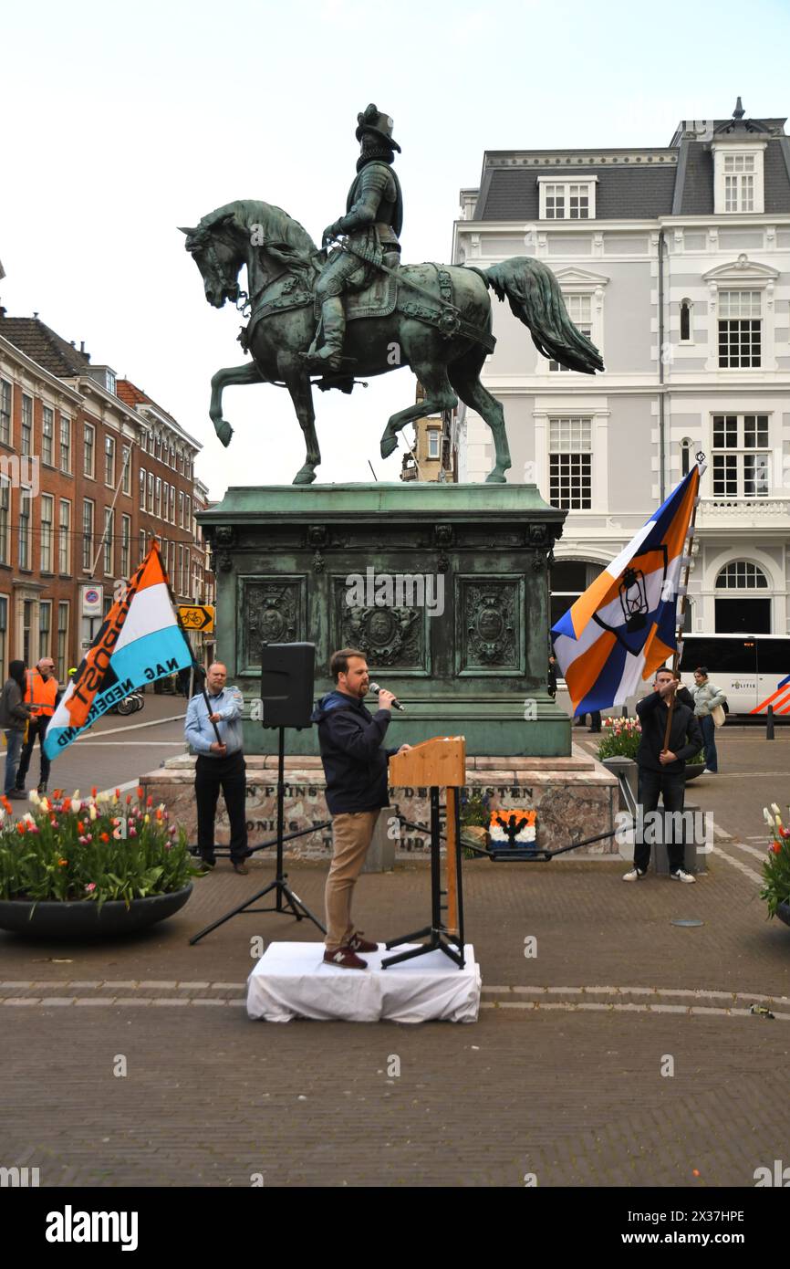 04-24-2024.The Hague,The Netherlands.Dutch Belgian conservative right ...