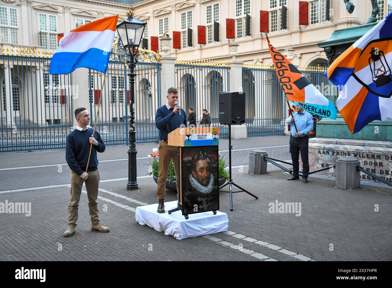 04-24-2024.The Hague,The Netherlands.Dutch Belgian conservative right ...