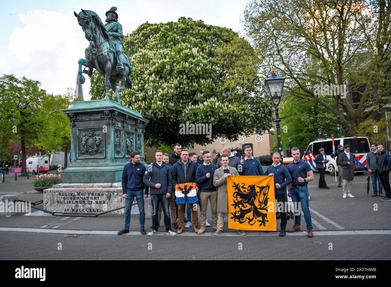 04-24-2024.The Hague,The Netherlands.Dutch Belgian conservative right ...