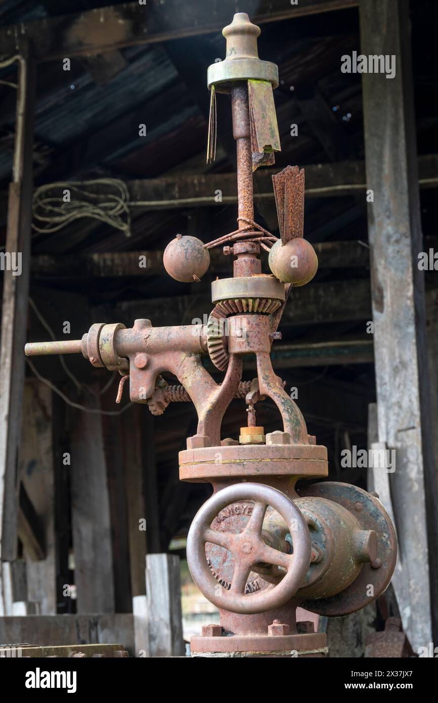 Steam engine at Endeans Mill, near Taumaranui, North Island, New ...