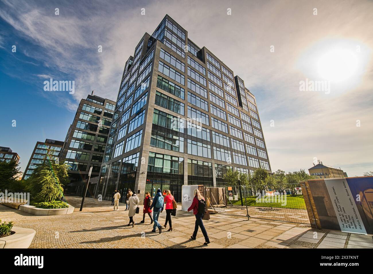 The developer CTP office buildings in the Vlnena complex in Brno, Czech ...
