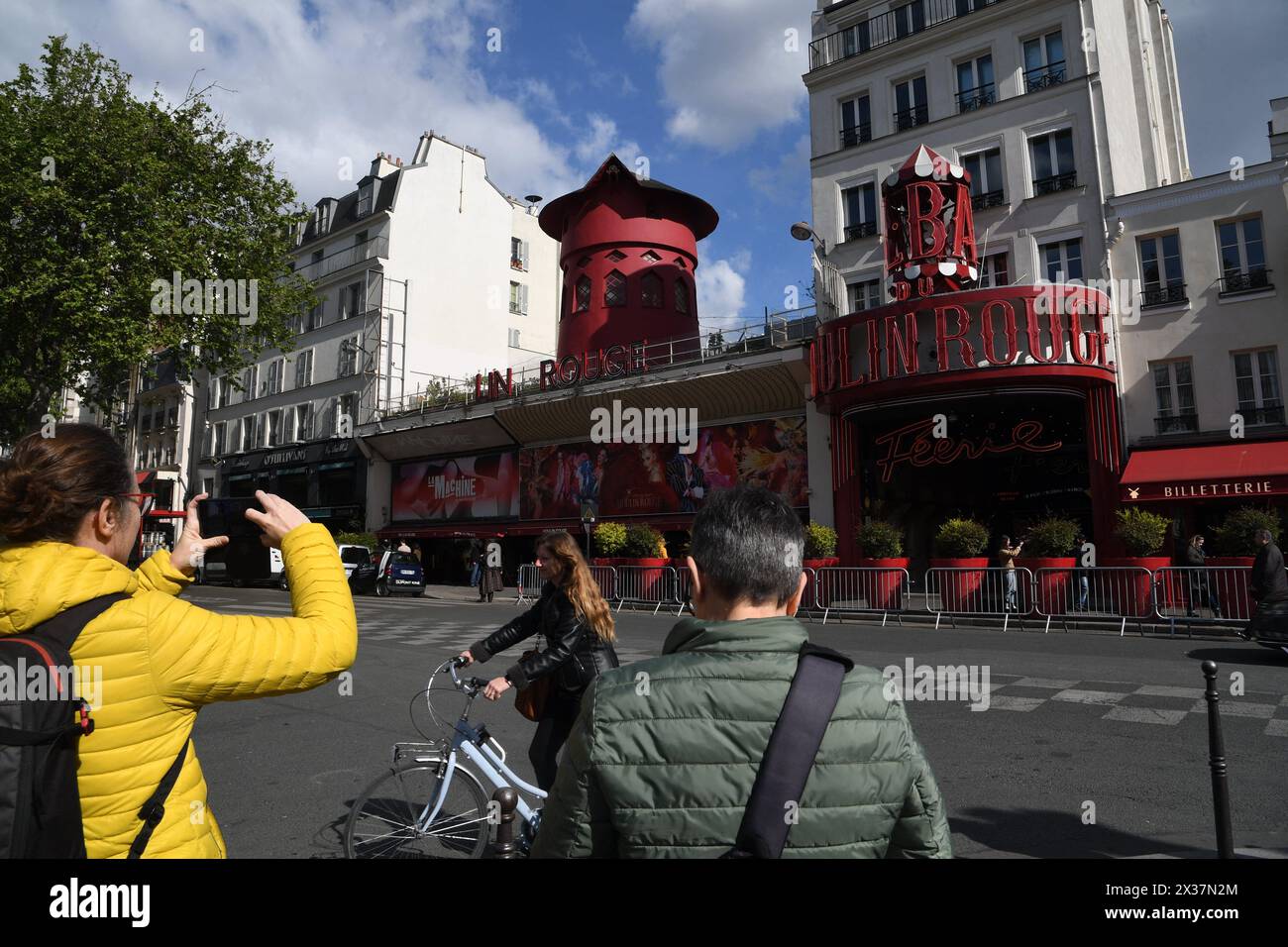 A view of the Moulin Rouge windmill after it lost his wings on April 25 ...