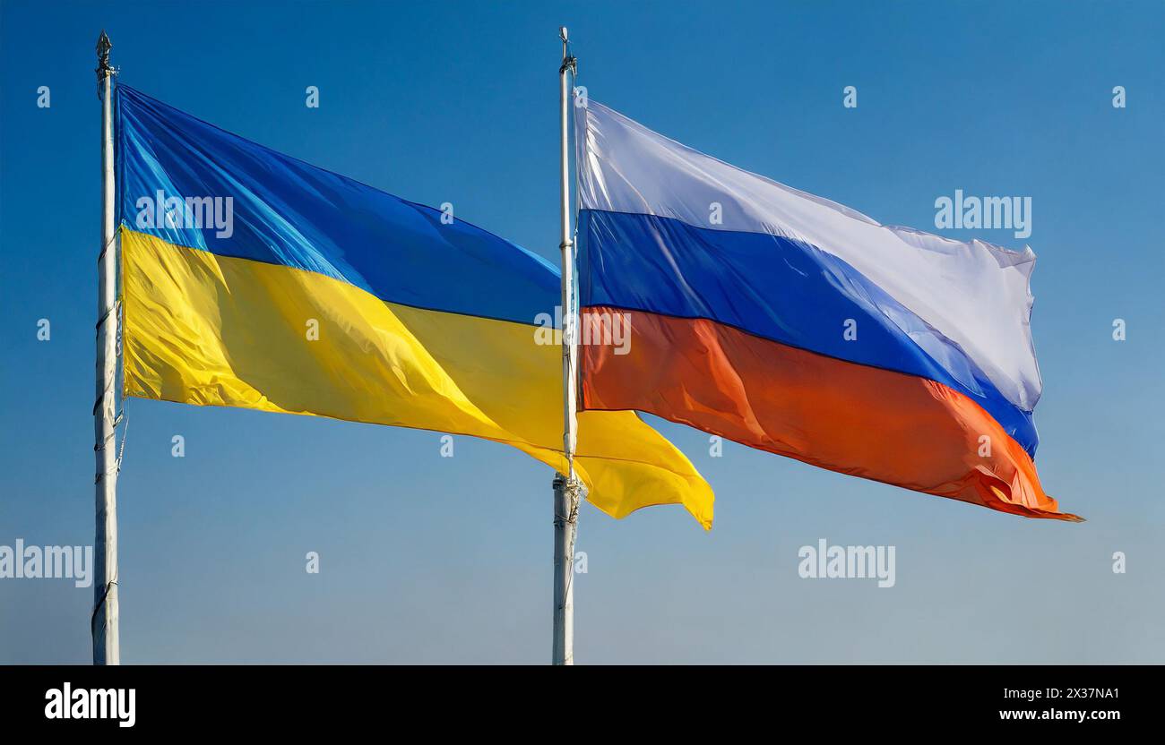 Flaggen der ukraine und der eu hi-res stock photography and images - Alamy