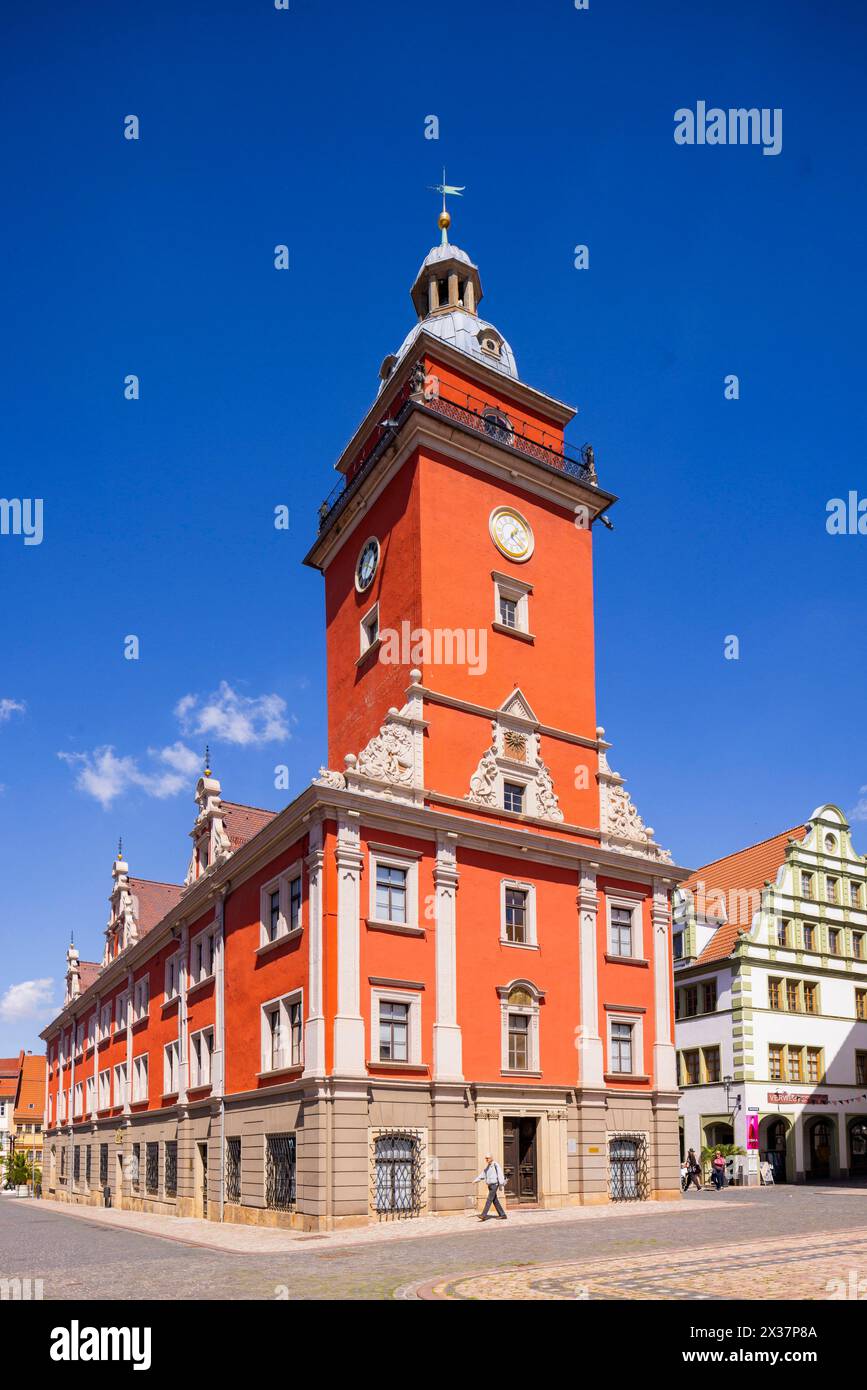 Stadtansicht Rathausturm Gotha Thüringen Deutschland *** City view town ...
