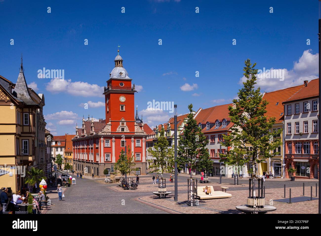Stadtansicht Rathausturm Gotha Thüringen Deutschland *** City view town ...
