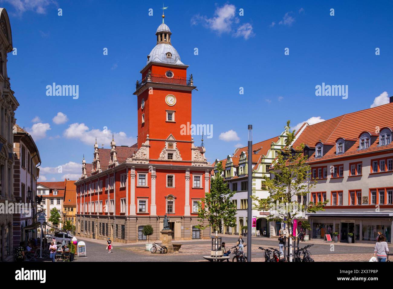 Stadtansicht Rathausturm Gotha Thüringen Deutschland *** City view town ...