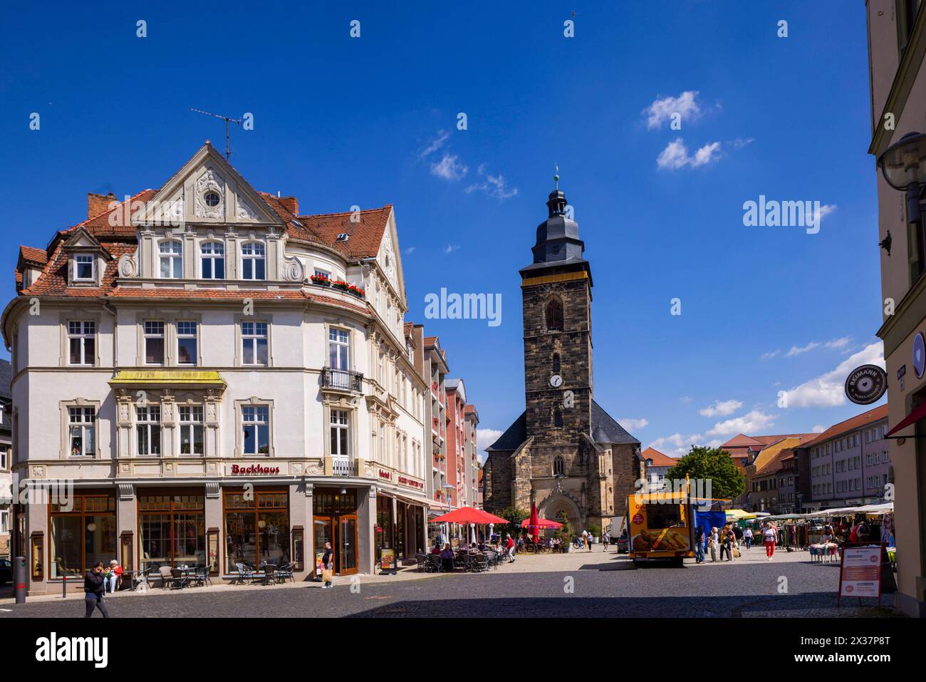 Stadtansicht Margarethenkirche Gotha Thüringen Deutschland *** City ...