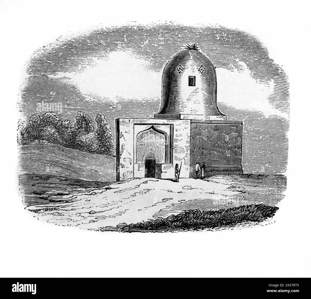 Wood Engraving of Tomb of Esther and Mordecai from 19thCentury ...