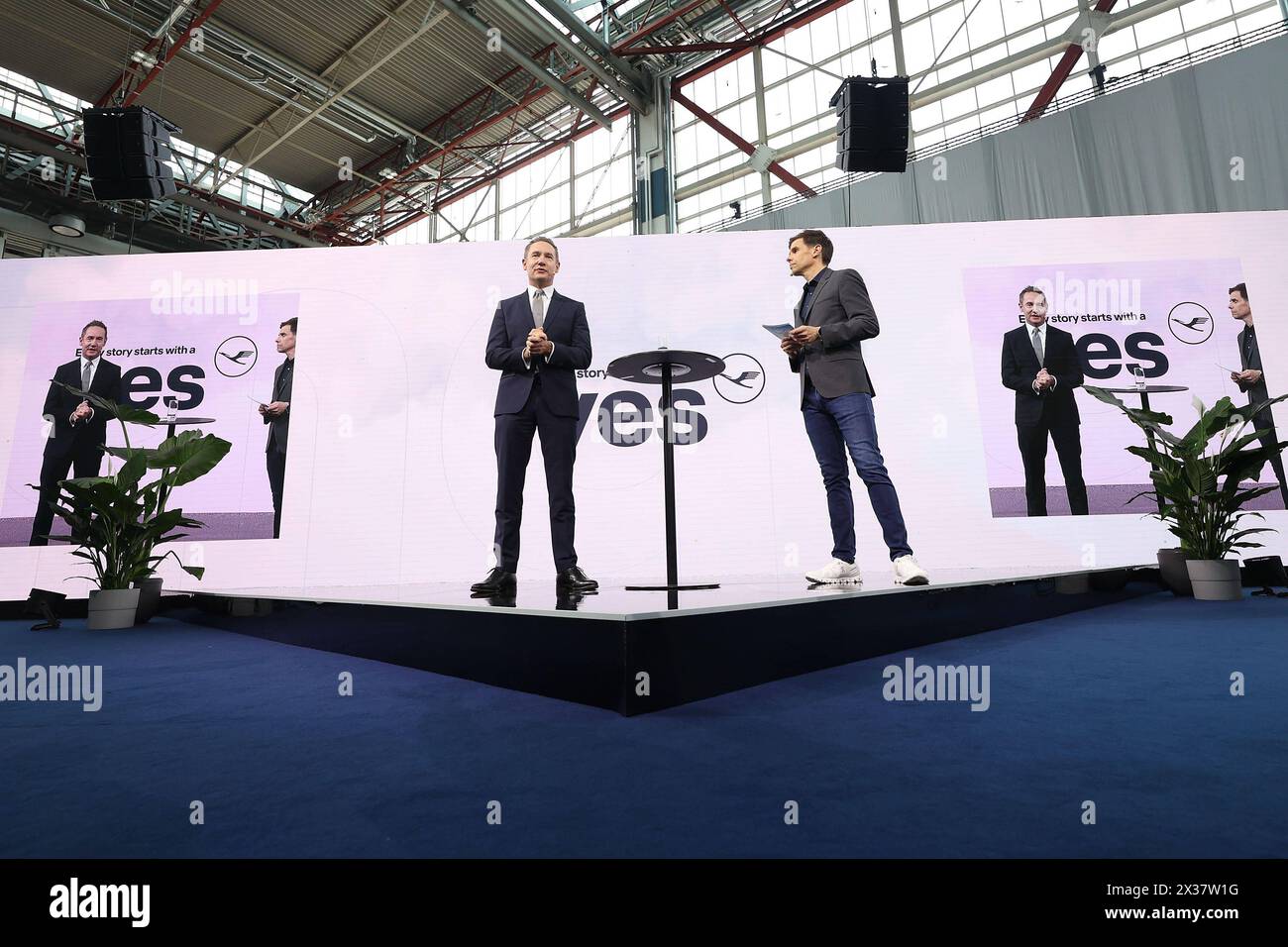 München Lufthansa Hangar am 25.04.2024 Lufthansa Allegris Launch Event ...