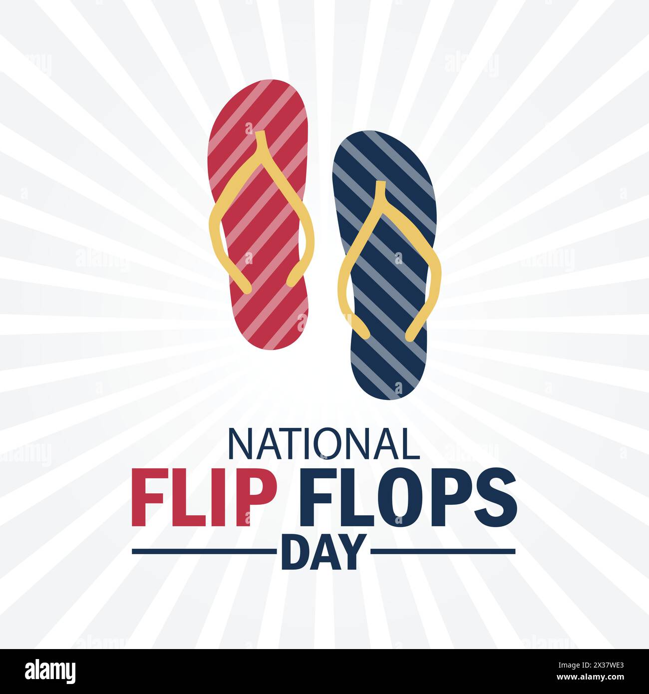 National Flip Flops day. Holiday concept. Template for background ...