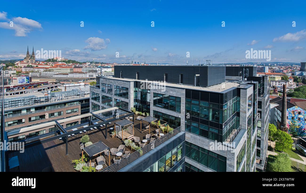 The developer CTP office buildings in the Vlnena complex in Brno, Czech ...