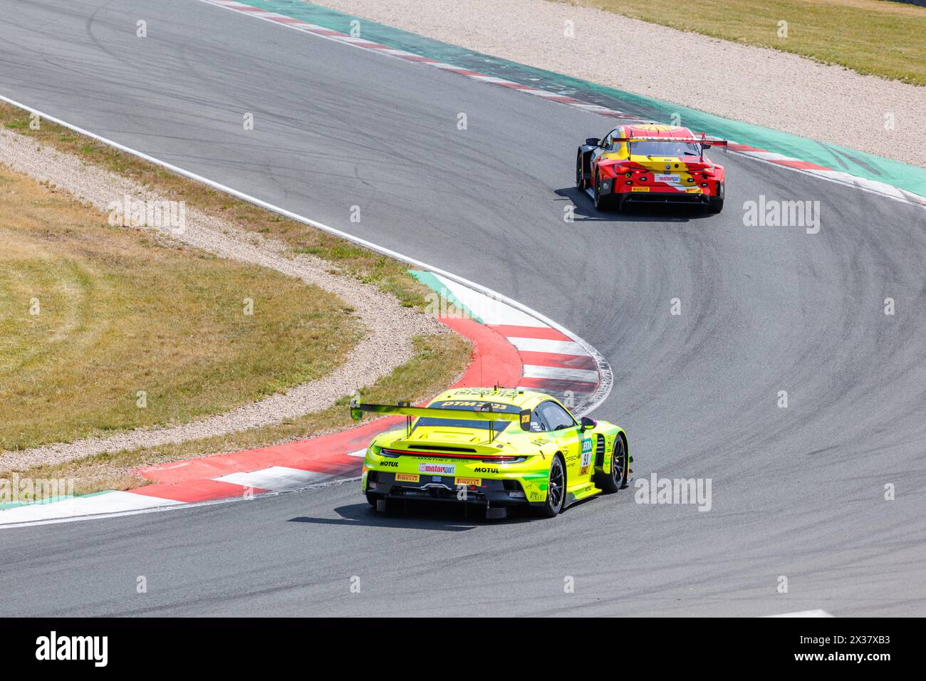 Oschersleben, Germany, May 28, 2023: Scenic motion blur view fast ...