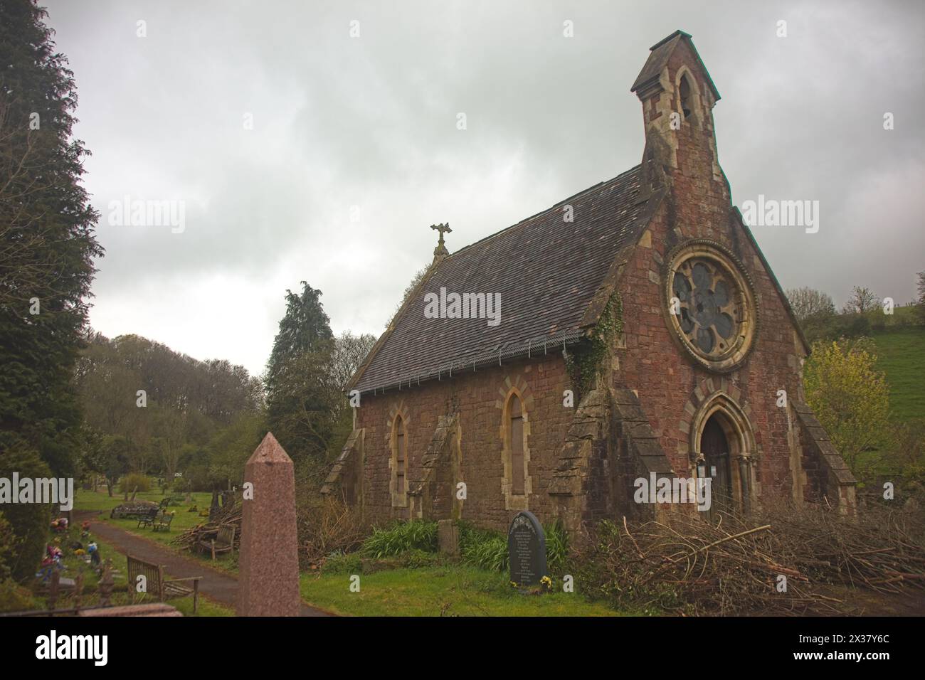 Clearwell Cemetery Chapel in Gloucestershire. Also known as Mortuary ...