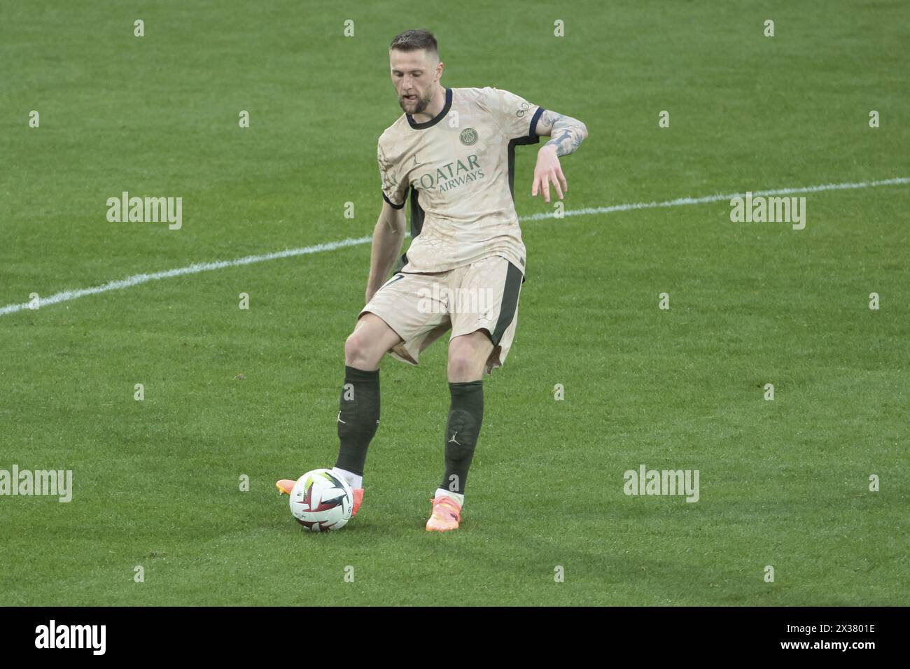 Milan Skriniar of PSG during the French championship Ligue 1 football ...