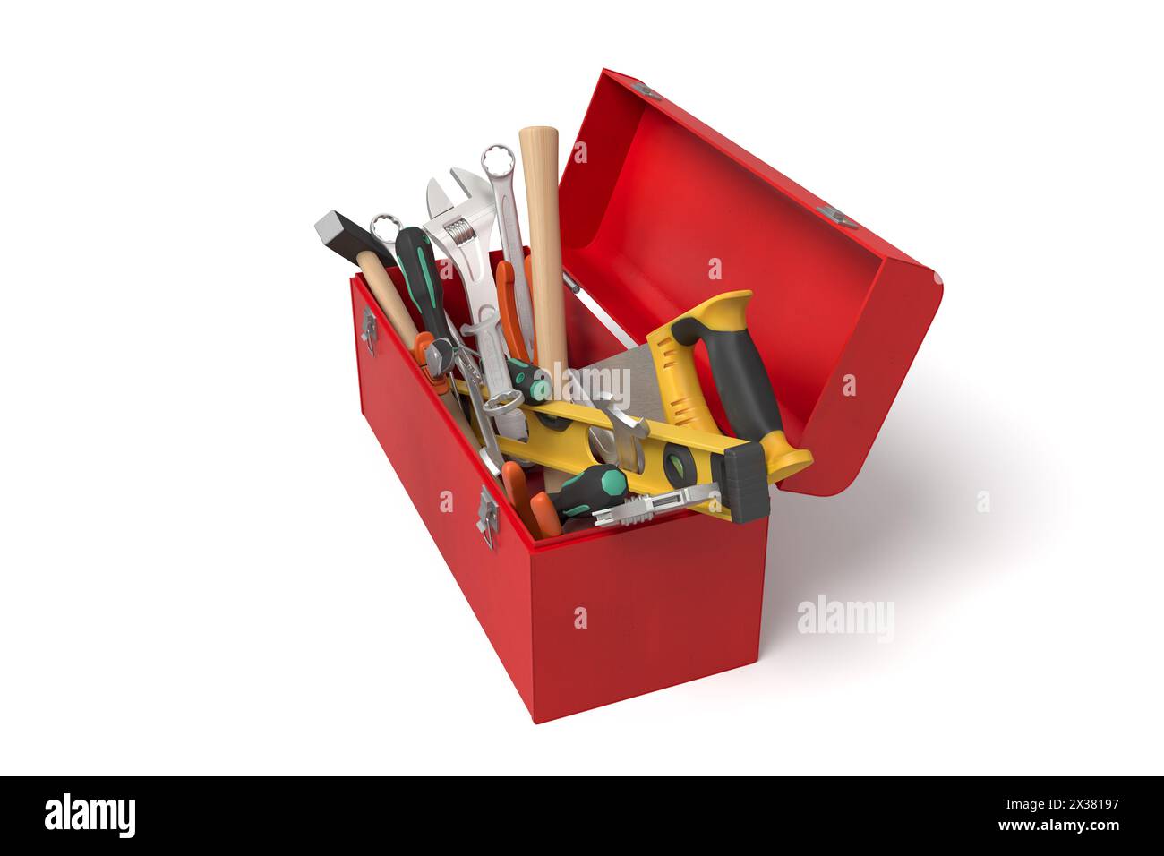 Scattered workshop tools Cut Out Stock Images & Pictures - Alamy