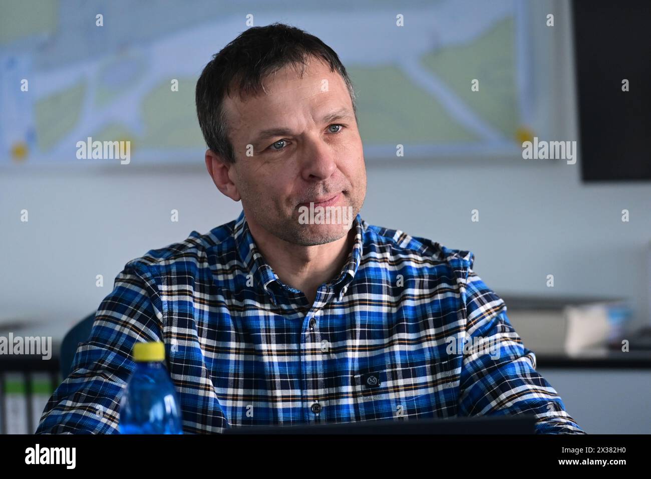 Mnichov, Czech Republic. 25th Apr, 2024. Manager of Magnesia company ...